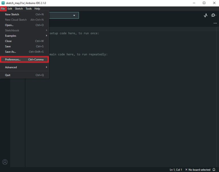 Lighting Up the Onboard LED of the ESP-01 Board