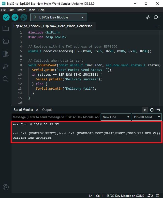 Connecting ESP8266 and ESP32 Using ESP-NOW
