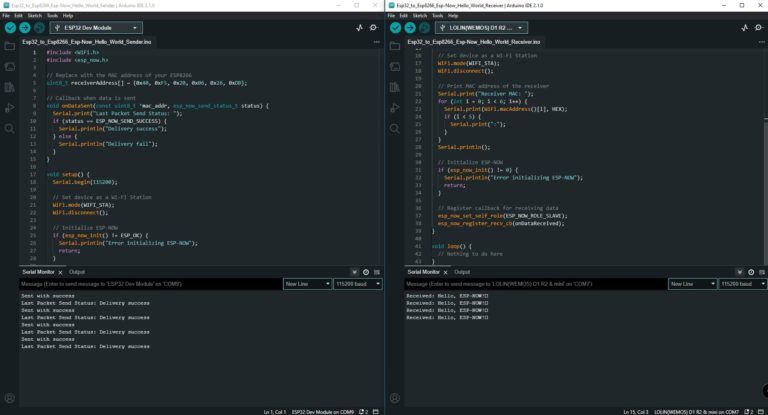 Connecting ESP8266 and ESP32 Using ESP-NOW