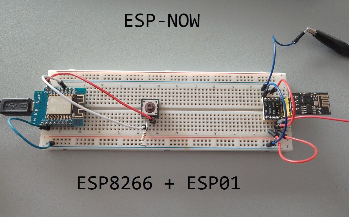ESP-01 onboard LED from a Button in an ESP8266 via ESP-NOW
