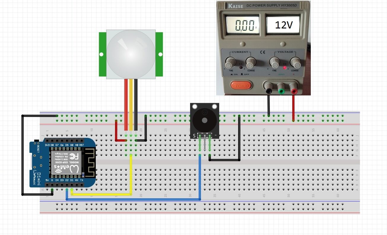 Connecting HC-SR501 PIR Sensor to ESP8266