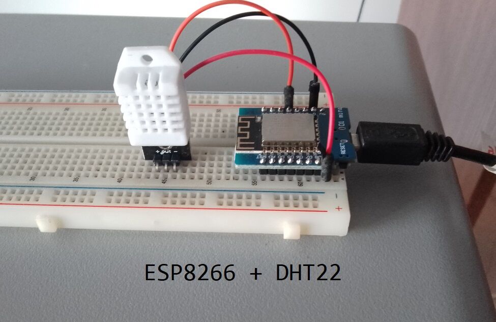 Connecting a DHT22 to the WeMos D1 Mini
