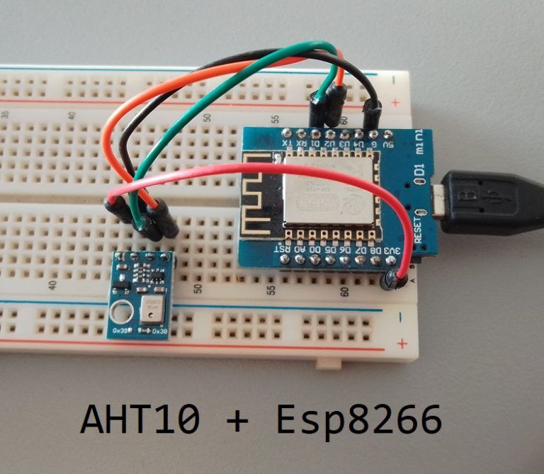 Connecting the AHT10 to Wemos D1 Mini