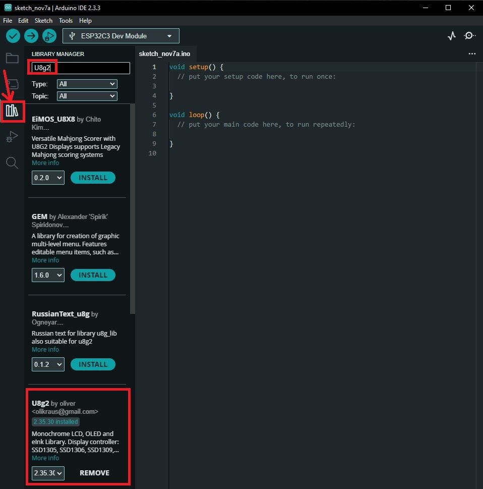 ESP32-C3 Super Mini Real-Time Clock with OLED Display
